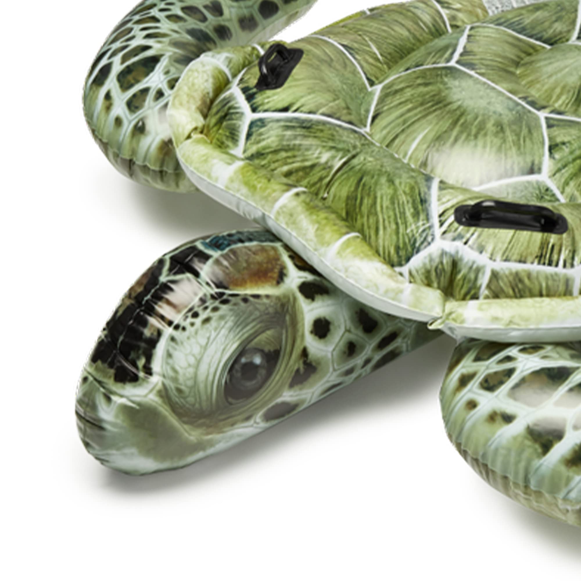 INTEX Realistic Sea Turtle Inflatable Pool Float: Animal Pool Toy for Kids – 2 Heavy-Duty Handles – 176lb Weight Capacity – 75" x 67" – for Ages 3+