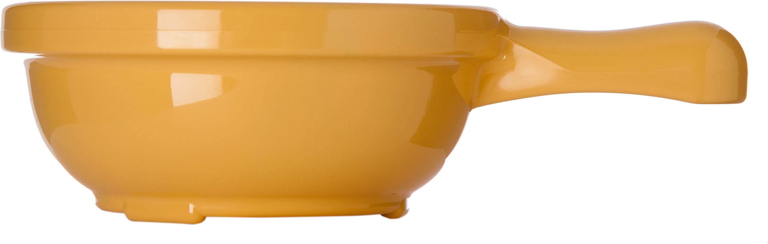 Carlisle FoodService Products Soup Bowl with Handle for Catering, Buffets, Restaurants, San, 8 Ounces, Yellow