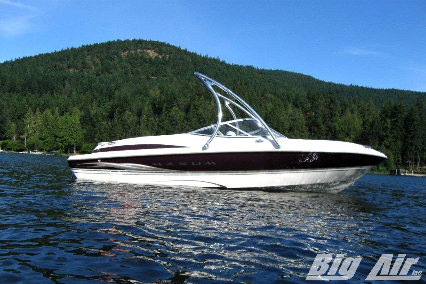 Big Air Ice Wakeboard Tower (Black Powder Coat) - Universal, Collapsible Boat Wake Tower - Accommodates 62" - 103" Mounting Width - 16' or Longer Boat Compatible
