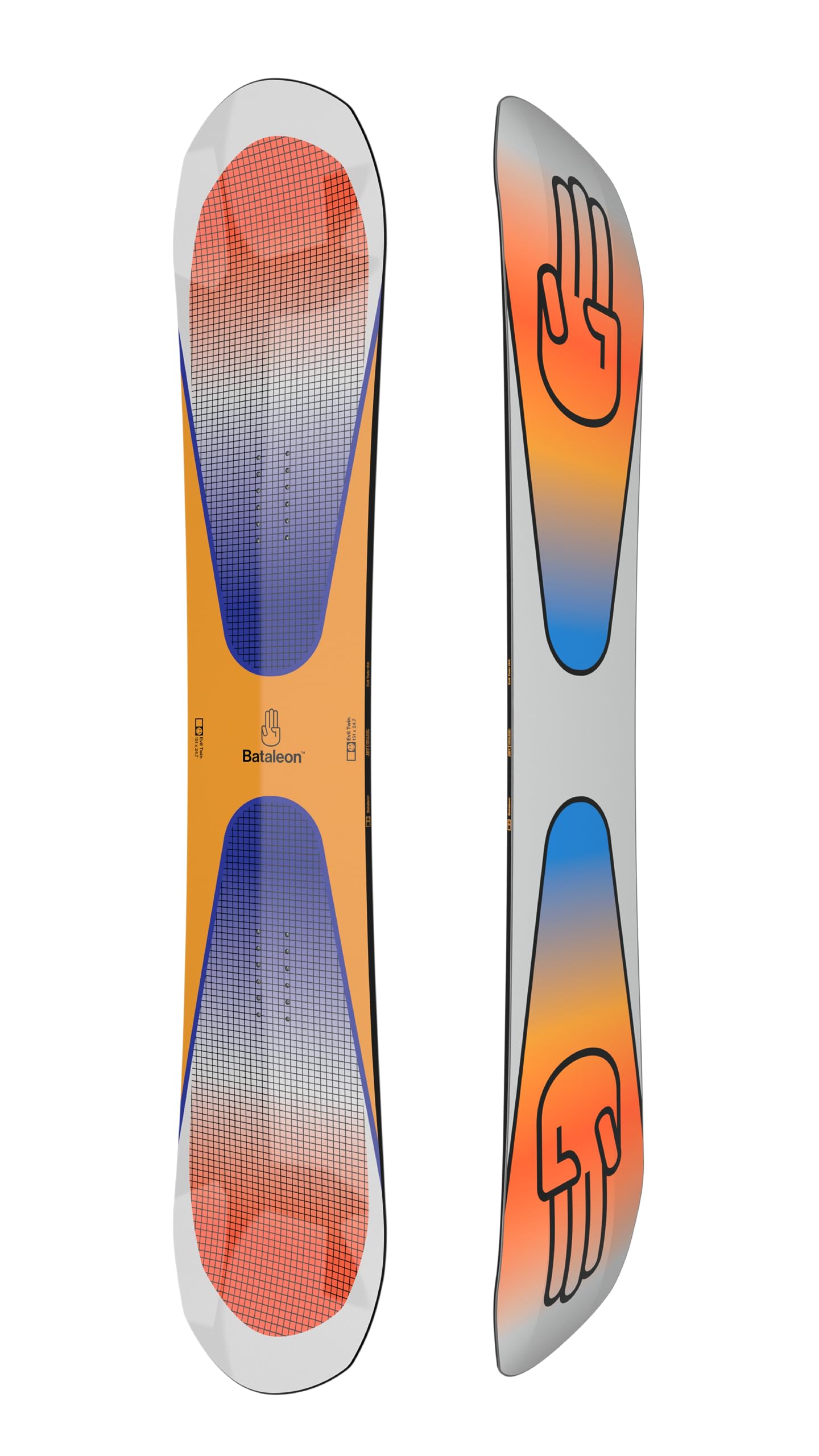 Bataleon Mens Evil Twin Snowboard - 2023 Size 151