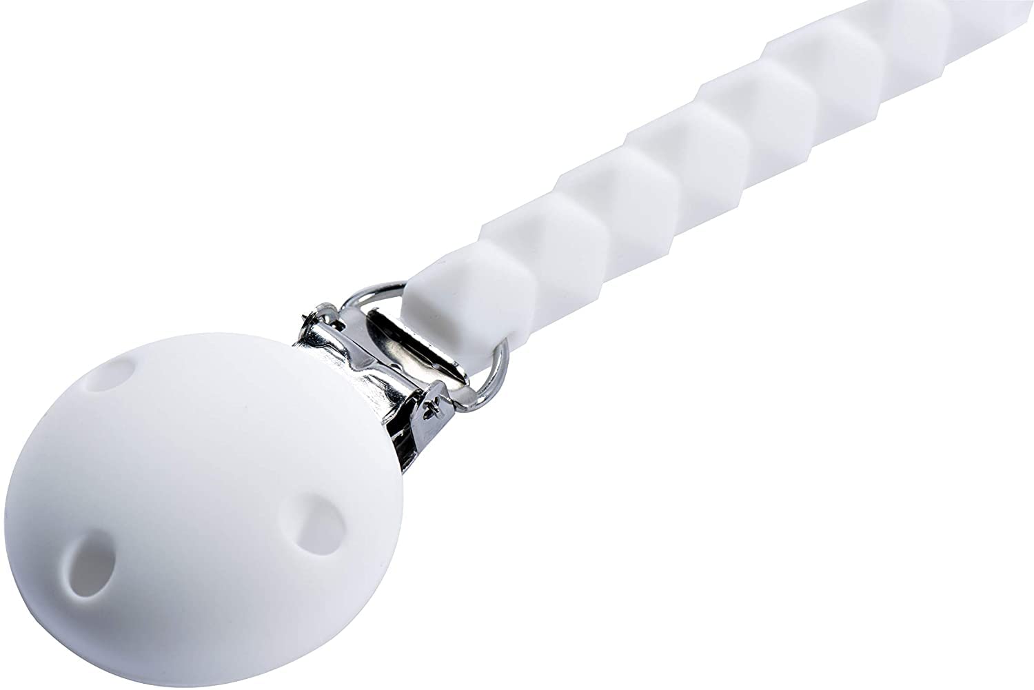 Kids Heroes Fox Teething Toy and Mitten Teether to Soothe Baby Boy Sore Gums, Teething Pacifier Clip, Grey
