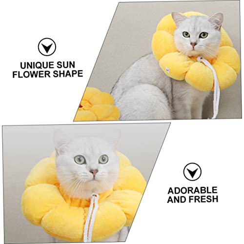 DOITOOL 3pcs Elizabeth Circle Surgery Protective Collar Cat Cone Collar Soft Cat Recovery Neck Cone Puppy Collars for Small Puppies Puppy Cone Puppies Collars Kitten Cat Headgear Pp Cotton