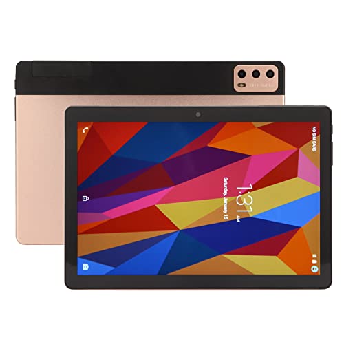 BUUA 10.1in Tablet, Portable Tablet 100 to 240V 8GB RAM 256GB ROM for Playing Games (US Plug)