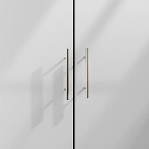 Prepac Elite 2 Door Standing Storage Cabinet, 16" D x 32" W x 65" H, White