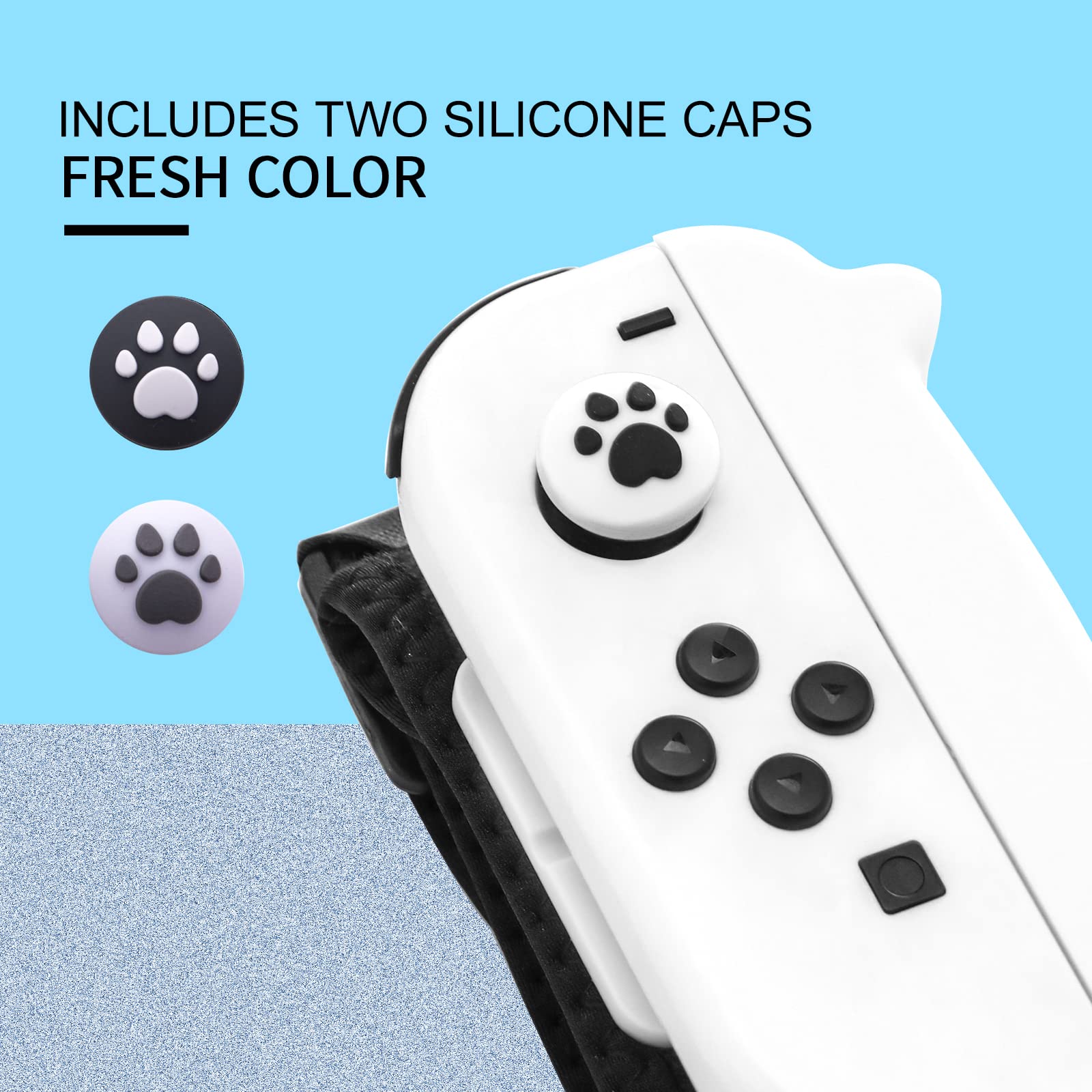 NANANINO Dance Switch Wristband, Wrist Bands for Dance Switch 2023 2022 2021 2020 2019, Adjustable Elastic Straps for Joy-Cons Controller - White (2 Packs)