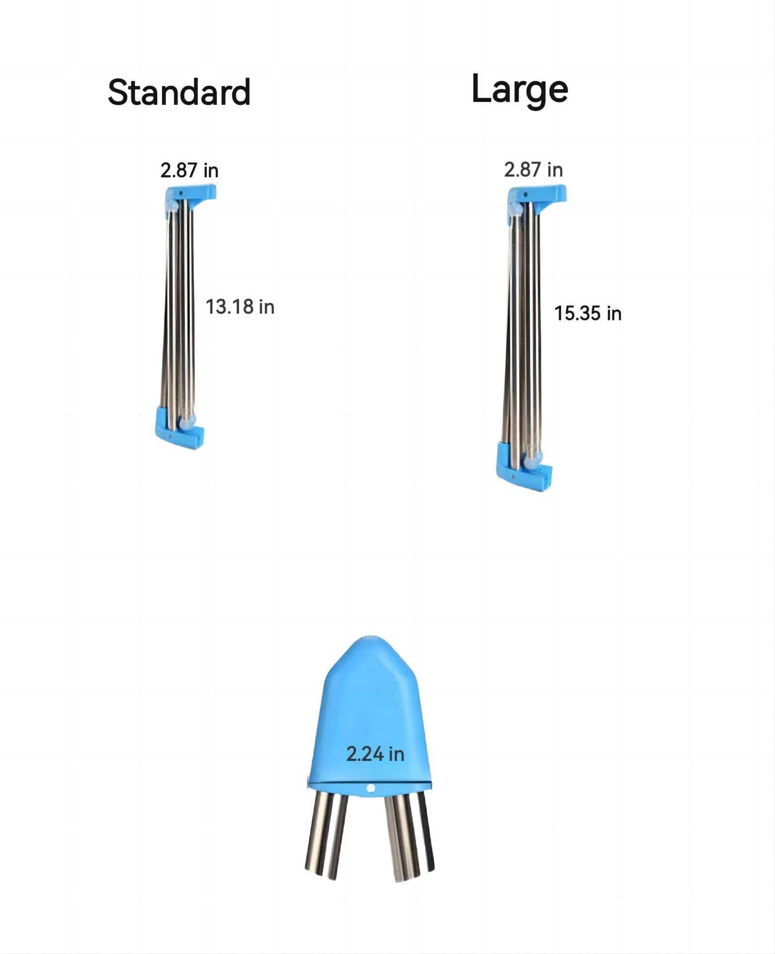 Foldable Clothes Rack,Stainless Steel Portable Travel Garment Rack,Collapsible Travel Garment Rack for Camping, Hotel Room, Laundry, Dance, Indoor, Outdoor (Large)