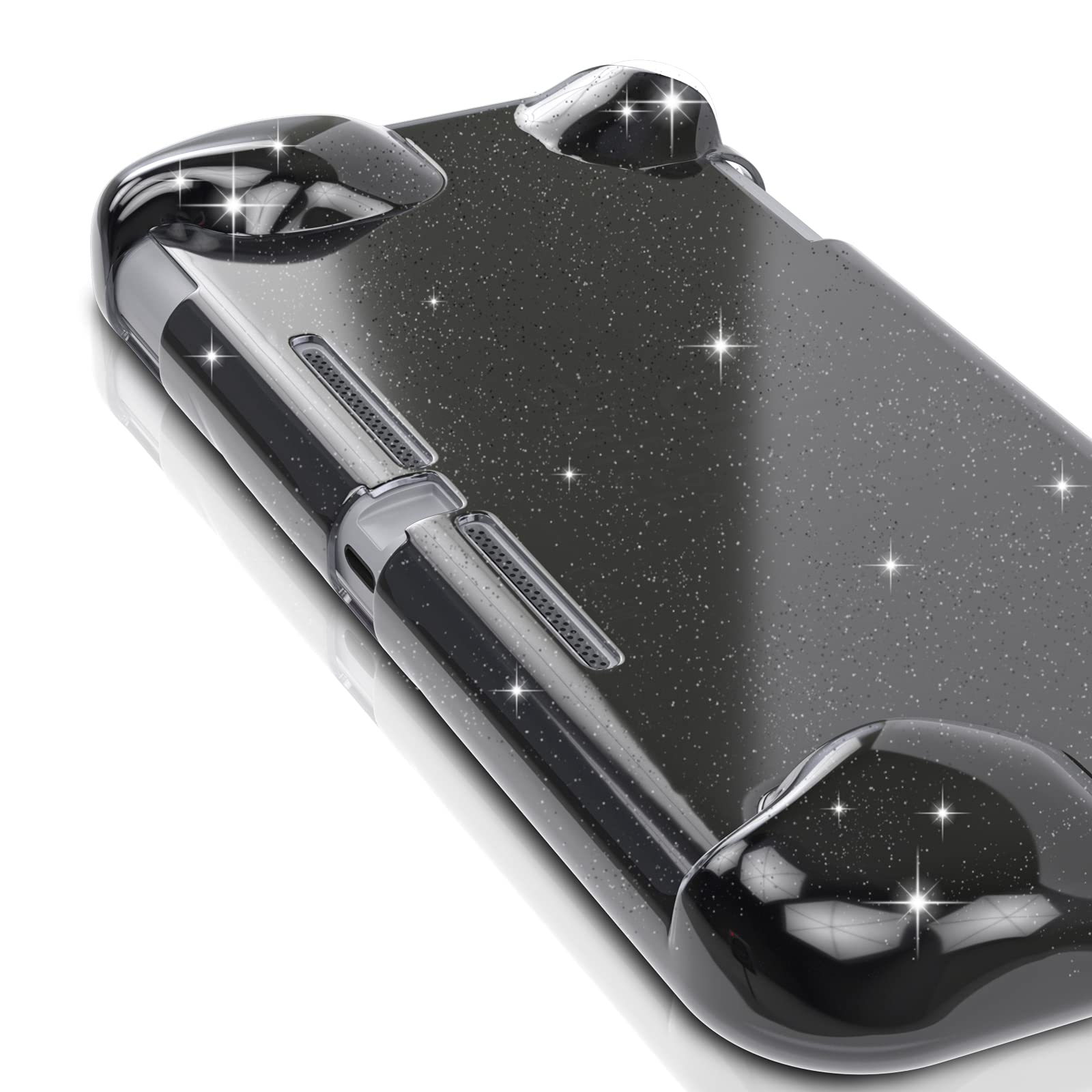 NANANINO Switch lite Clear Glitter Case, Switch lite Protective Case, Switch lite TPU Case - Clear