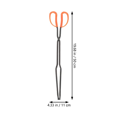 Cabilock Briquettes Hook 1 Set Briquette Tongs Iron Log Pigtail Charcoal Tong
