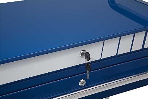 Sunex 8013ABL Sunex 8013ABL Service Cart with Locking Top and Drawer, Blue