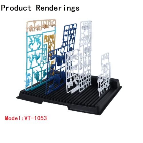 volunt Plastic Parts Shelf,Model Shelf,Placing Rack,Plastic Tool Drawer Storage Container Storage Box, Suitable for Gundam DIY Model Making Accessories of Model Action Figures⦠(VT-1052)