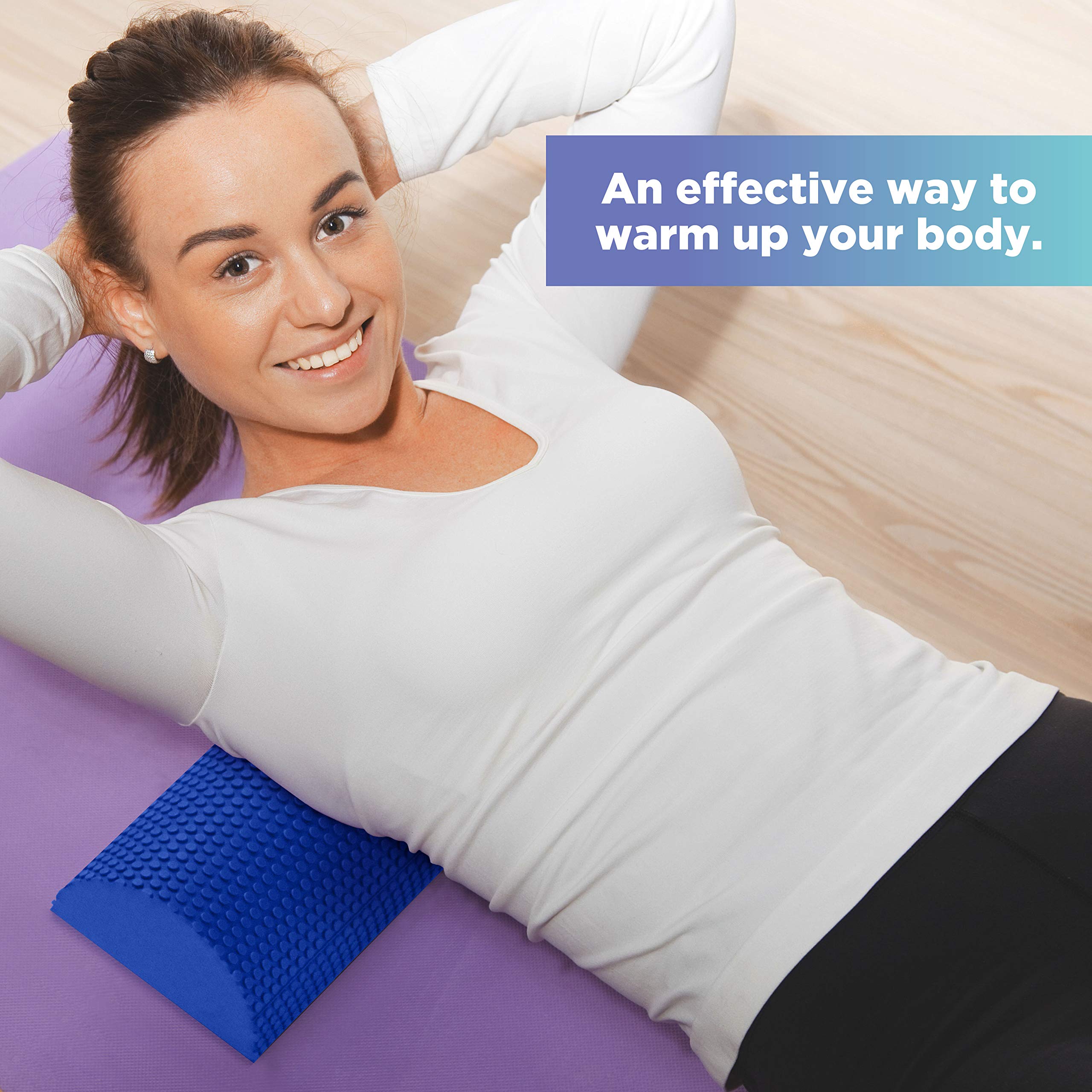 Bean Products High-Density EVA Foam Rollers | Deep Tissue Massager | Myofascial Release Textured Bumps | 12β Half Roller | Made in The USA