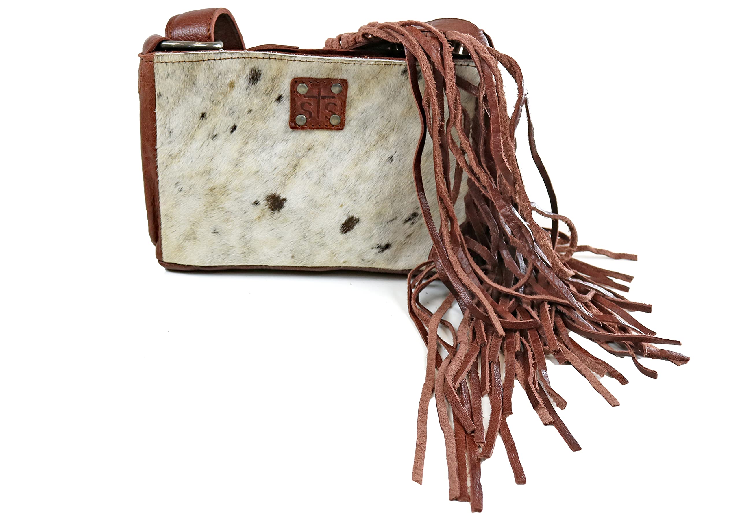 STS Ranchwear Harmony Crossbody with Fringe STS33588, Brown, Red