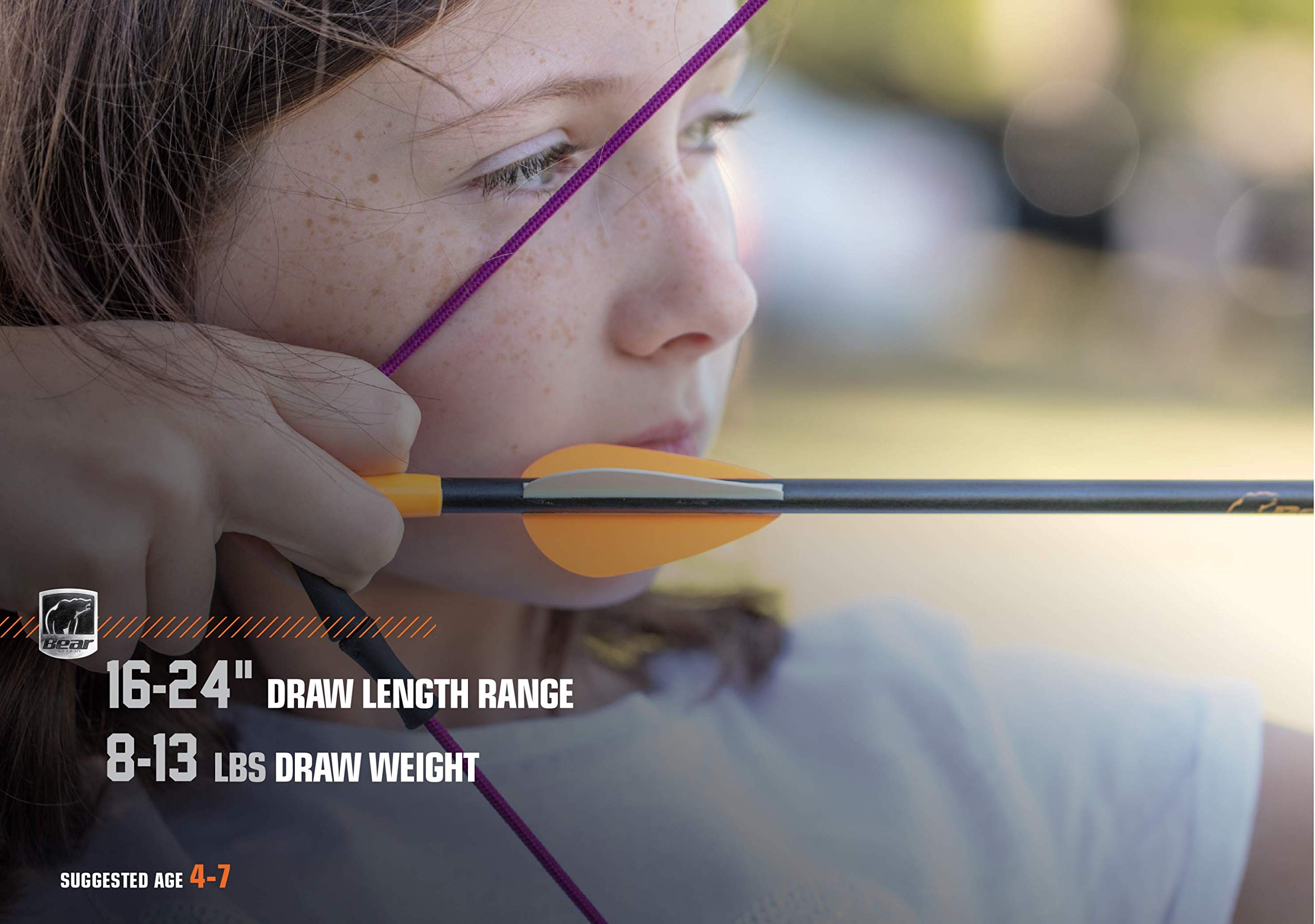 Bear Archery AYS6000PL Scout Youth Bow Set, Purple