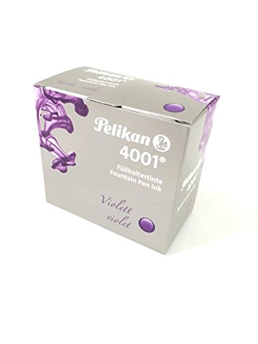 Pelikan 4001 Bottled Ink for Fountain Pens, Violet, 62.5ml, 1 Each (329193)