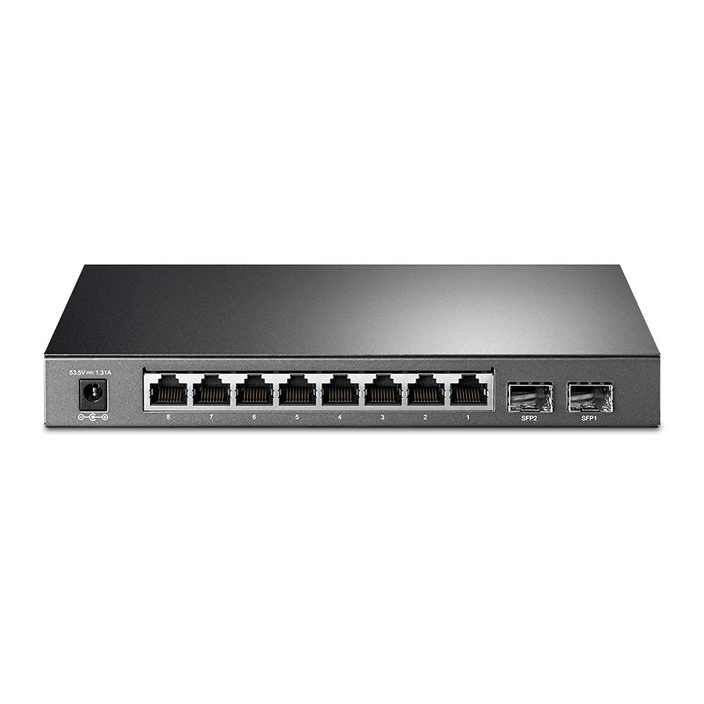 TP-Link TL-SG2210P V3| Jetstream 8 Port Gigabit Smart Managed PoE Switch | 8 PoE+ Ports @61W, 2 SFP Slots | Support Omada SDN PoE Recovery (Renewed)