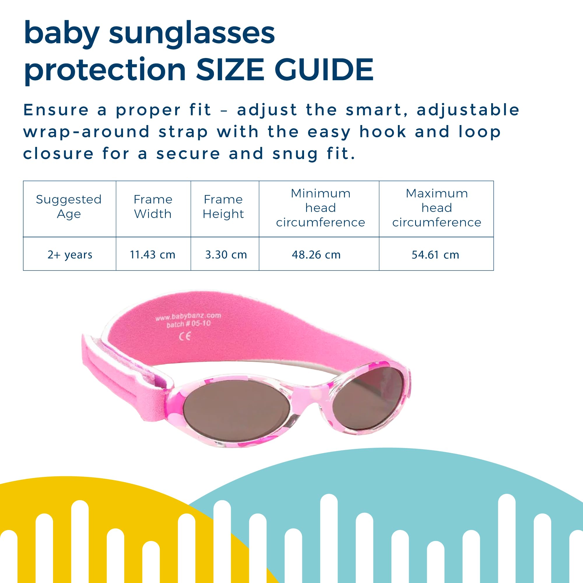 Baby BANZ Baby Girls Adventure BANZ Swimming Goggles, Pink Diva Camo, 2 US