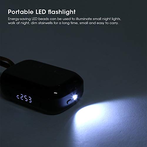 Bluetooth Earphones, A13 TWS Wireless Portable Sports Headsets Touch Control Headsets with LED Digital Power Display (with Cord)