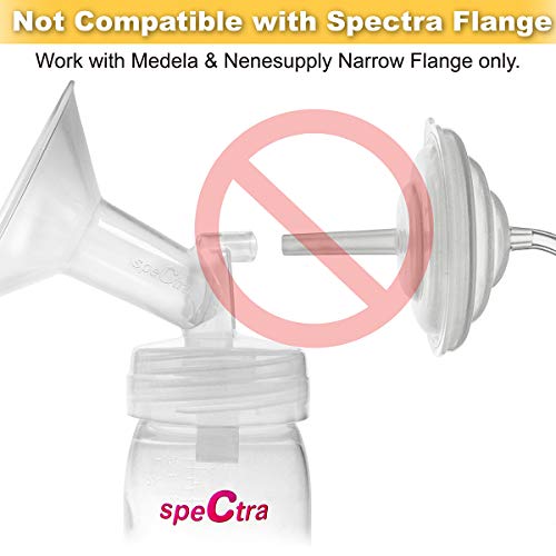 Nenesupply Long Stem Backflow Protector Use Medela Pump Parts Breastshield on Spectra S1 S2 and 9 Plus Breastpumps. Not Original Spectra Pump Parts Inc 2 Long Backflow Protectors
