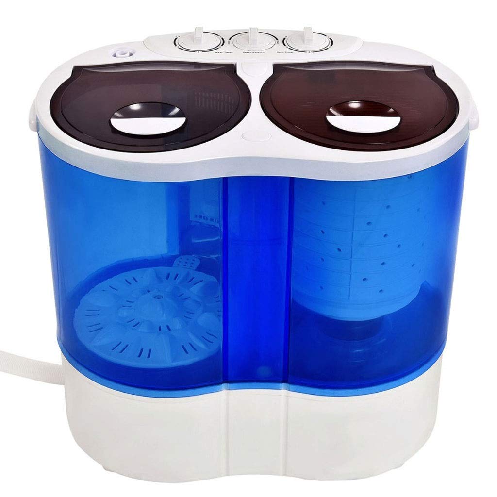 BHVXW Portable Compact Twin Tub Mini Washing Machine Condos Motor Homes RV's Camping Compact Size Washing Machine