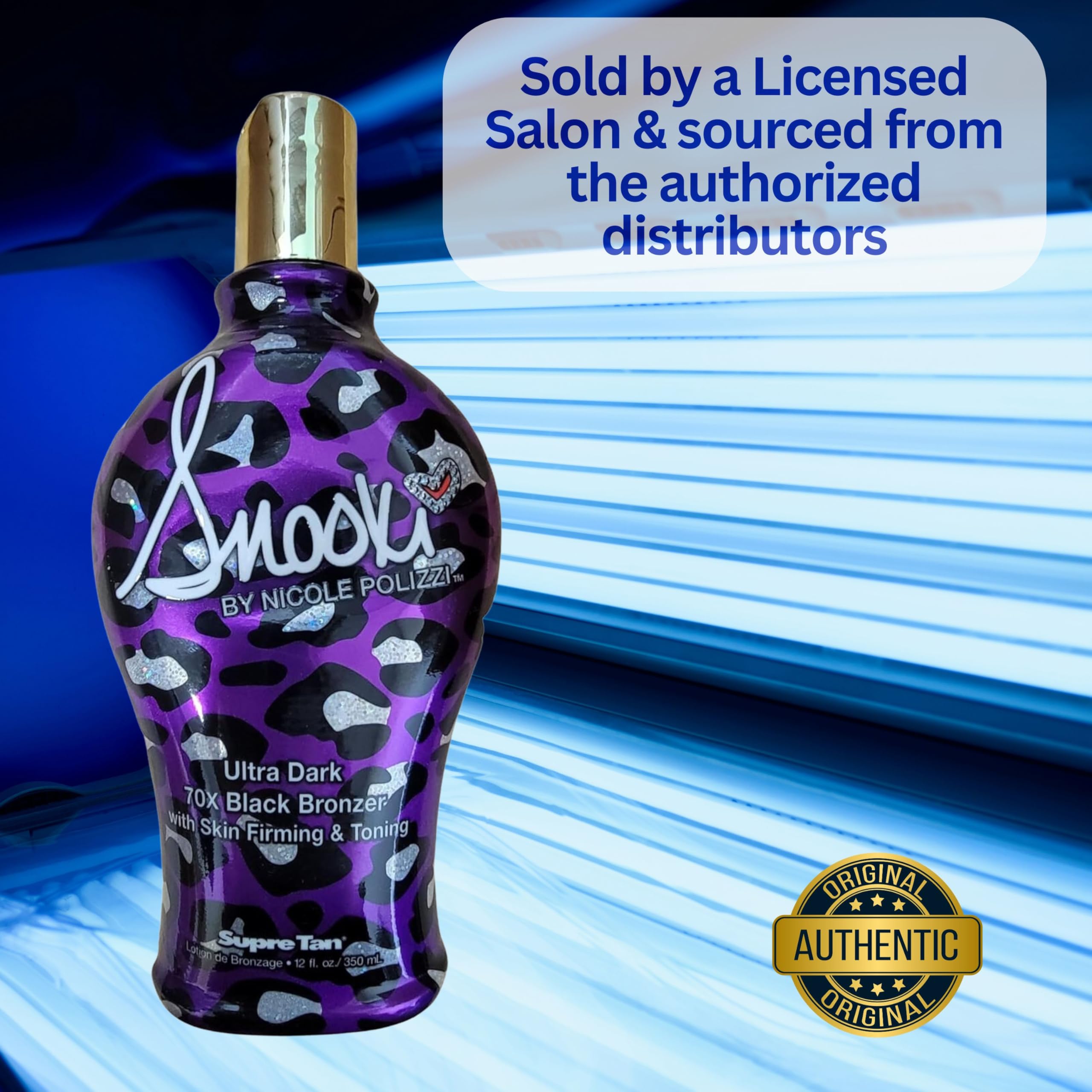 Supre - Snooki Ultra Dark 70X Black Bronzer w/ Skin Firm & Toning - 12 fl oz