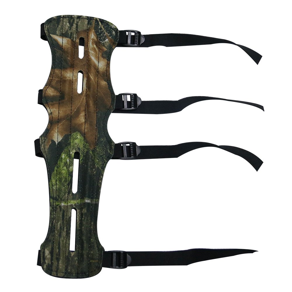 Arcehry 3-Strap Ventilated cow Leather Arm Guard Protector
