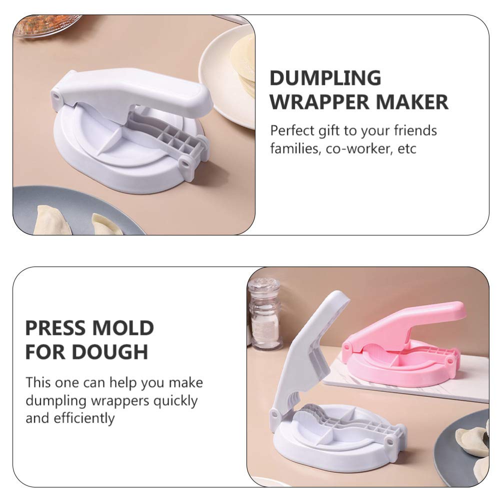 Cabilock Dumpling Maker Press Dumpling Press Mold Plastic Ravioli Mould Plastic Tortilla Press Maker Empanada Press Dough Press Dumpling Wrappers for Cooking Pierogi