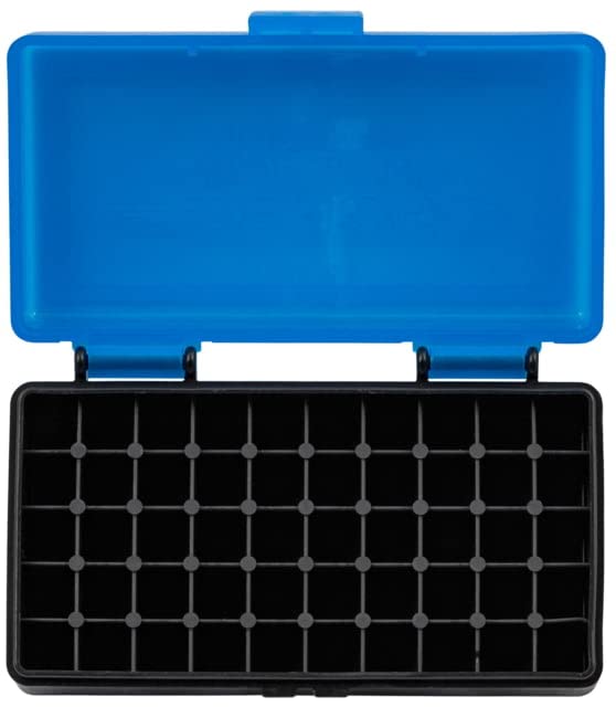 Berrys 53852 401 Ammo Box 9mm Luger,380 ACP 50rd Blue Lid W/Black