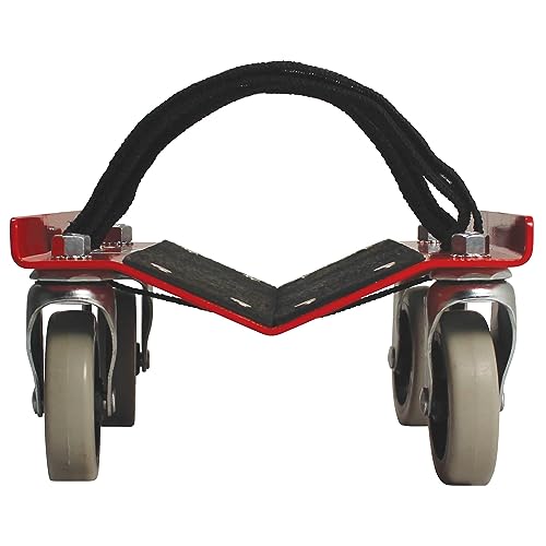 Extreme Max 5800.0228 V-Slides Snowmobile Dolly System - Steel, Red
