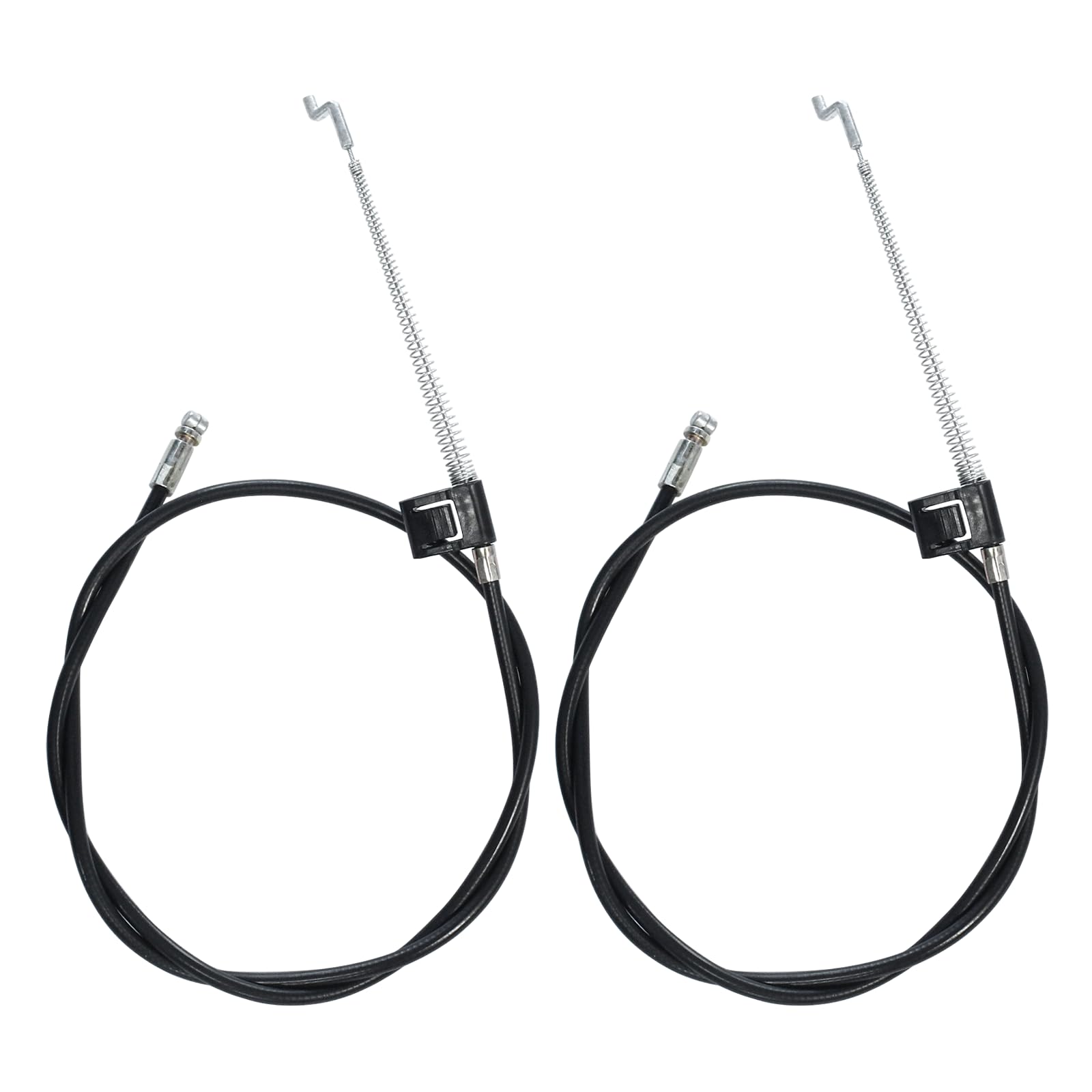 Biaungdo 2 Pcs Sofa Recliner Cables, Universal Recliner Part Release Cable Replacement Part Metal Sofa Couch Recliner Pull Handle Hook Exposed Cable (Black, 38.2in Total Length)