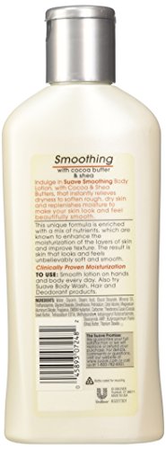 Suave Smoothing with Cocoa Butter & Shea Body Lotion, 10 Fluid Ounce