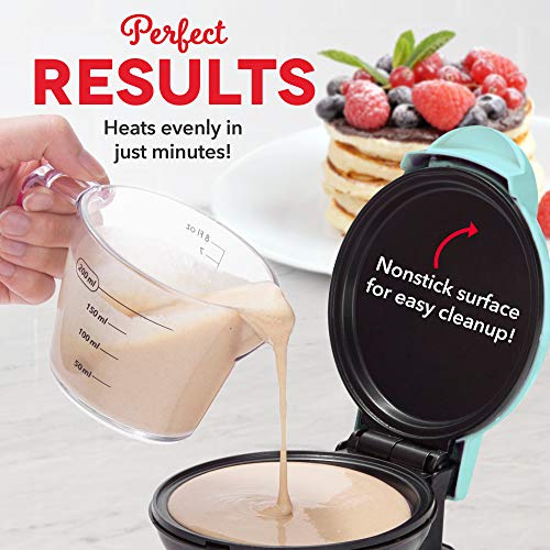 DASH Sous Vide Style Family Size Egg Bite Maker for Breakfast Bites, Sandwiches, Healthy Snacks or Desserts & & Mini Maker Electric Round Griddle for Individual Pancakes, Cookies