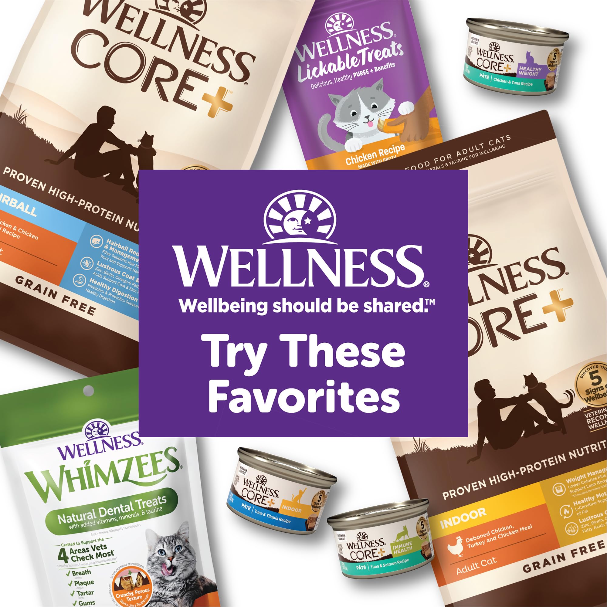 Whimzees Wellness Natural Cat Dental Treats, Chicken & Tuna Flavor, 4.5 Ounce