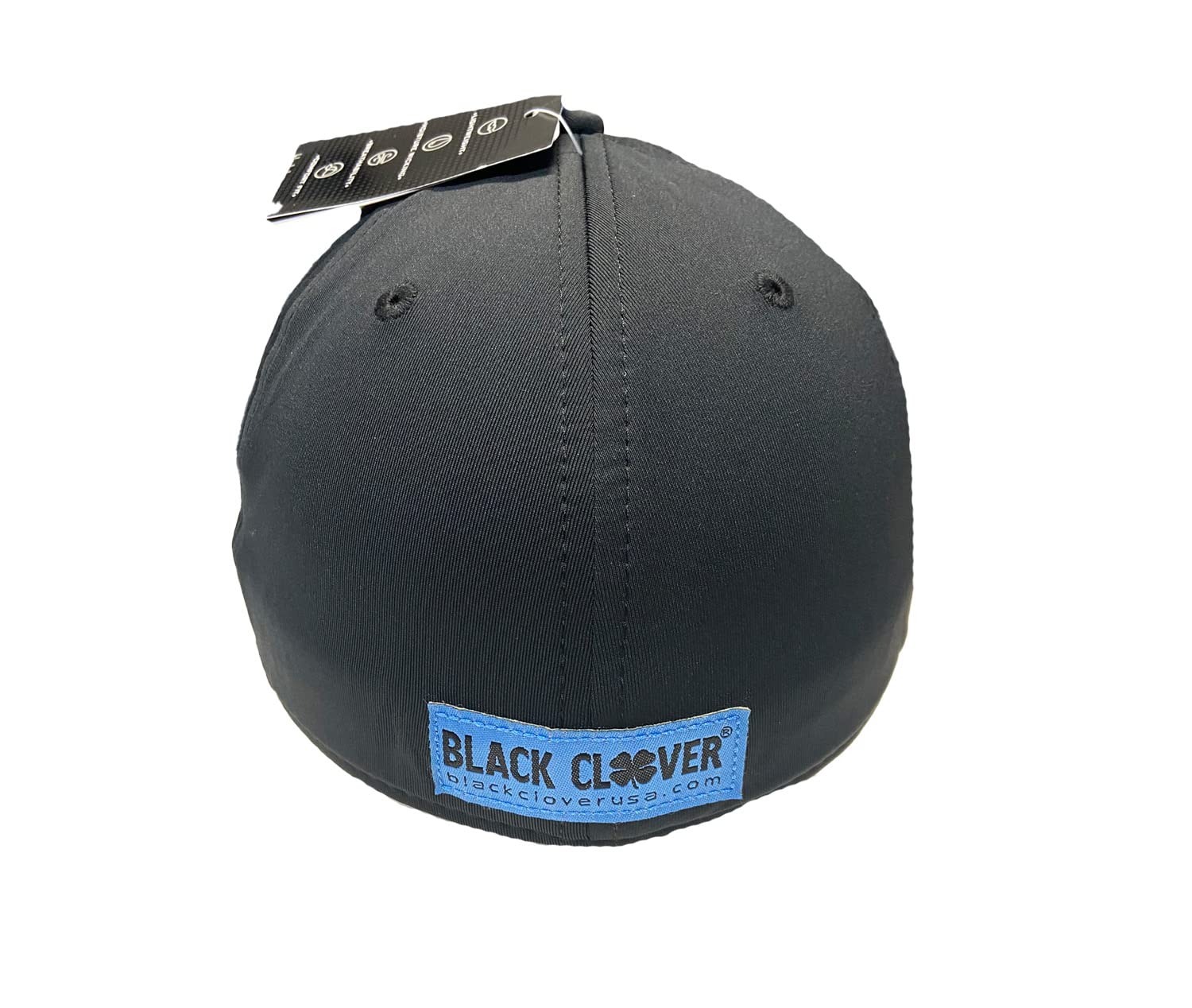 Black Clover Premium Clover 106 L/XL Black Hat with Blue HD Clover Patch