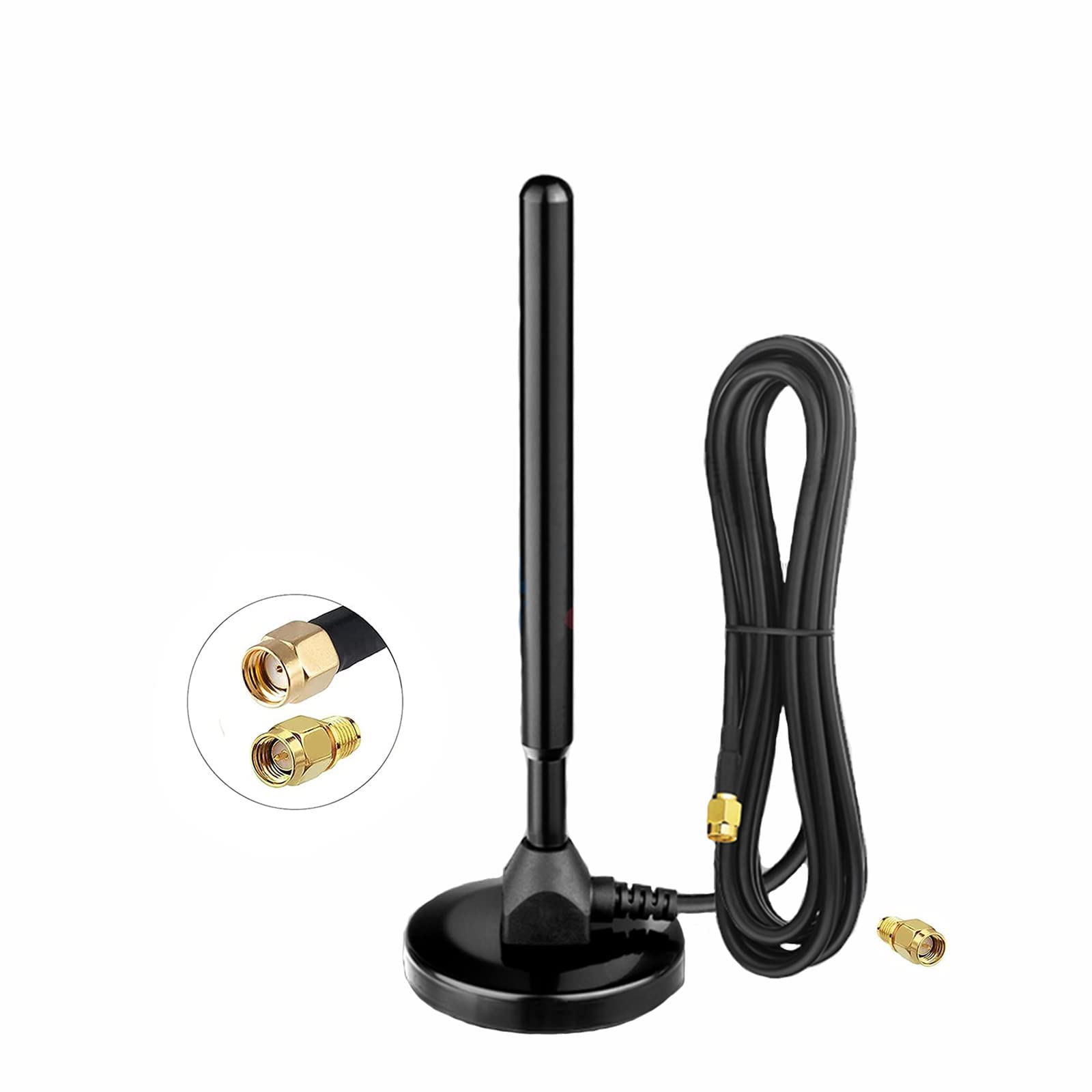 Waterproof 5.8dBi Magnet Base Mount 915MHz Lora Fiberglass Antenna with 10ft Cable for Helium Hotspot RAK RAK2 Nebra Bobcat 300 SenseCAP M1 SyncroB.it Hotspot Finestra HNT Miner,Eifagur
