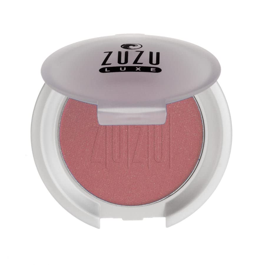 ZUZU LUXE Mineral Blush (Haze - Raspberry/Warm Shimmer), Natural, Paraben Free, Vegan, Gluten-free, Cruelty-free, Non GMO, 0.1 oz.