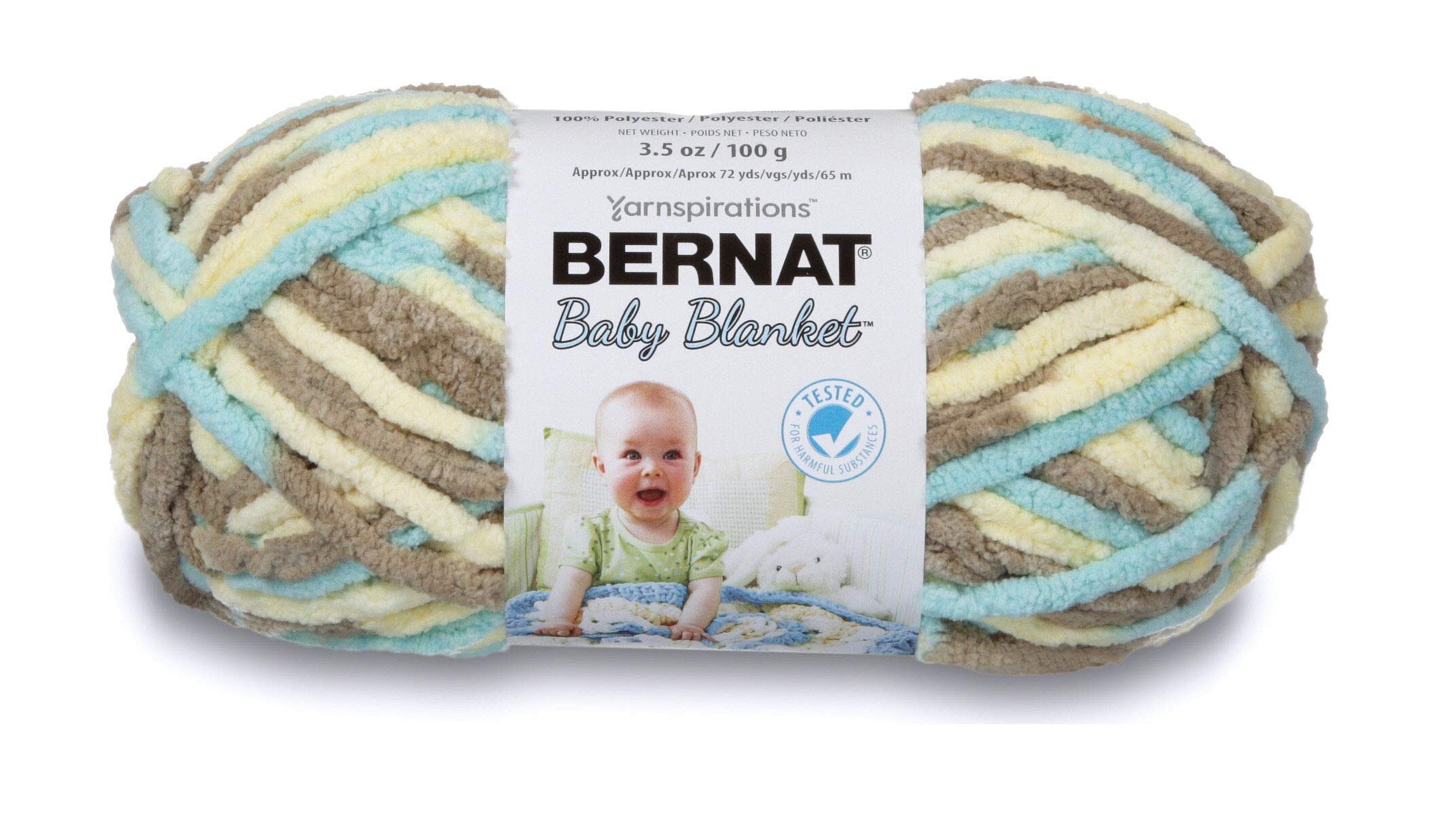 Bernat Baby Blanket Yarn Beach Babe, 3.5 Oz, 3-Pack