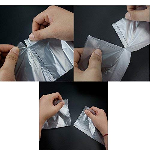 Cy3Lf 3 Gallon Small Clear Bathroom Trash Bags, Office Wastebasket Liners Garbage Bags for Restroom, Home Bins, 100 Counts