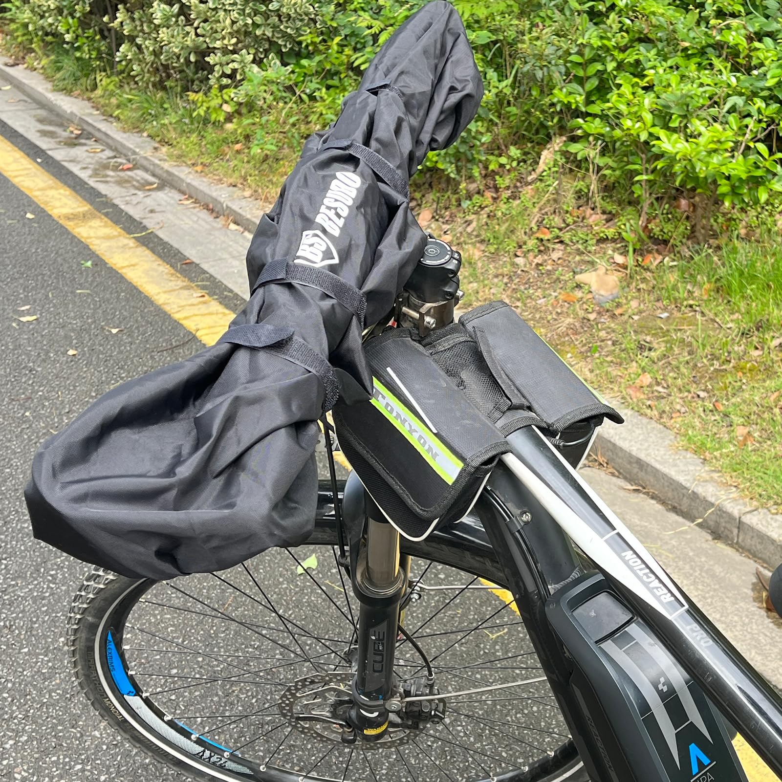 Besudo Handlebar Cover Ebike Transport Protection - Handlebar Protective Cover Handlebar Hood Handlebar Cover for Bicycle - Bicycle Cover for Rear Rack Handlebar Rain Protection -30-B-US