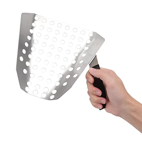 Popcorn Scoop, Stainless Steel Fries Scooper with Holes, a Must Have Accessory for Shops, Movie Theaters, Picnics and Popcorn Machines Scenarios