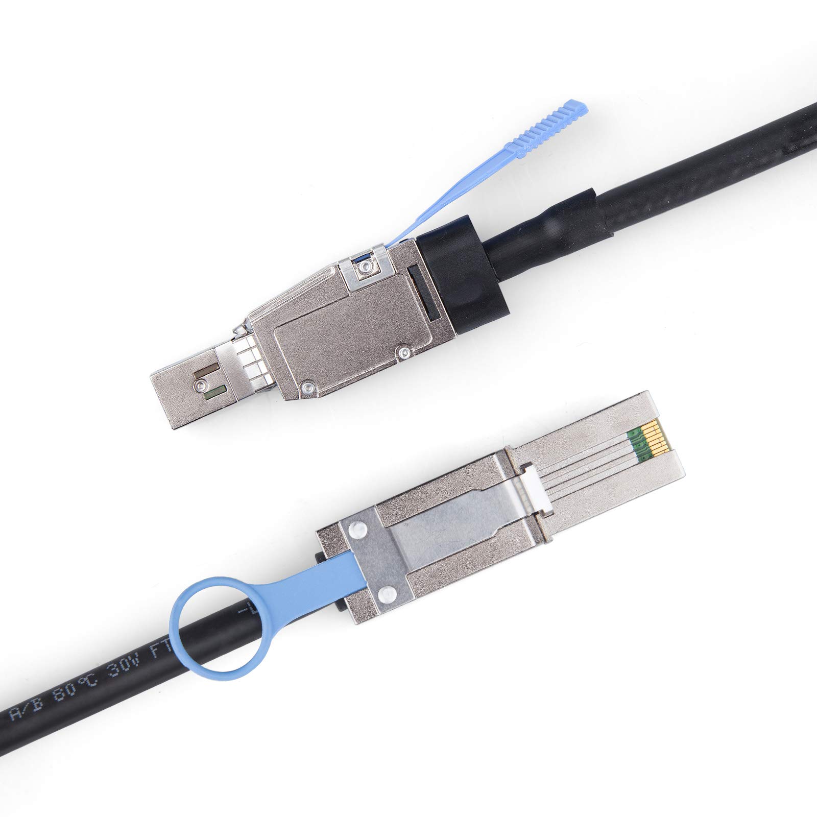SFF-8644 to Mini SAS SFF-8088 HD Cable, 6Gbps External 26Pin SAS2.0 Hybrid Cable Attached SCSI for Raid Systems, DataCenter, Servers, Workstations and Desktops, 100-Ohm, 2-Meter(6.6-ft)