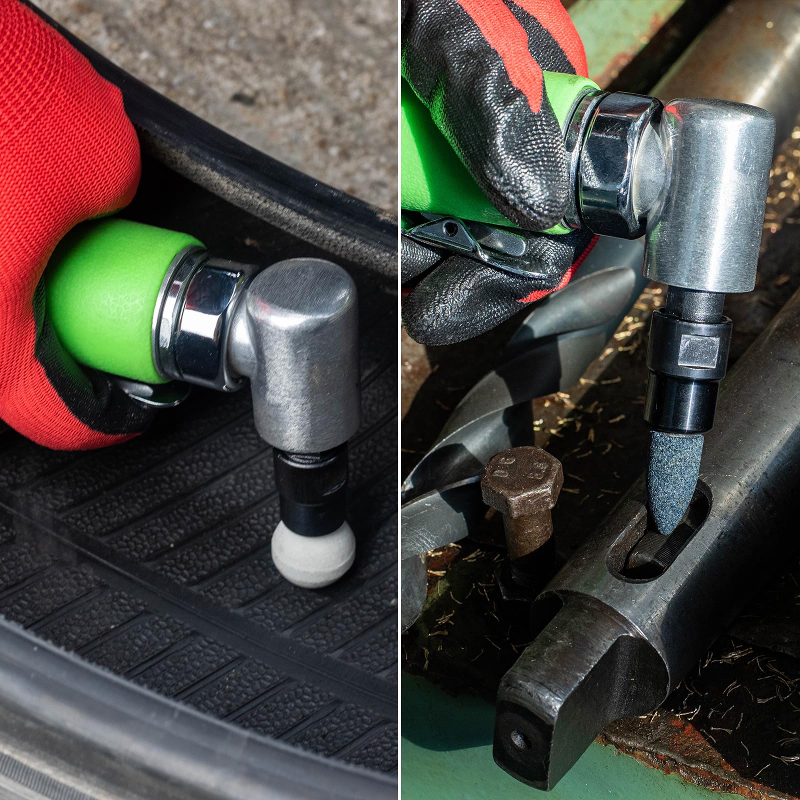 DOTOOL Air Right Angle die Grinder,1/4'' Angle Die Grinder,22000 RPM , Pneumatic 90 Degree Die Grinder with 1/4" and 1/8" Collets for Grinding, Polishing, Cutting and More