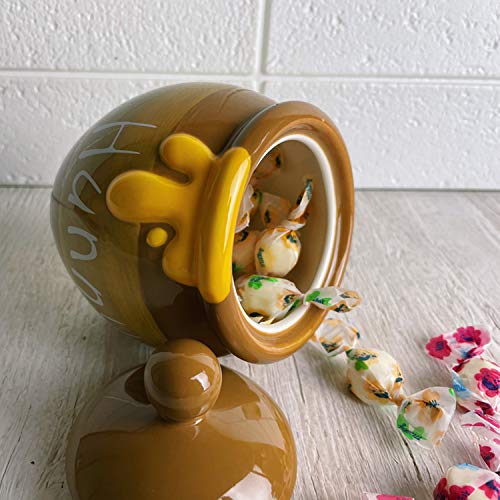 Disney SAN2883 Winnie the Pooh Honey Pot Canister Storage Container, Candy Container, Height 5.3 inches (13.5 cm), Winnie the Pooh Goods, Miscellaneous Goods, Interior, Tableware