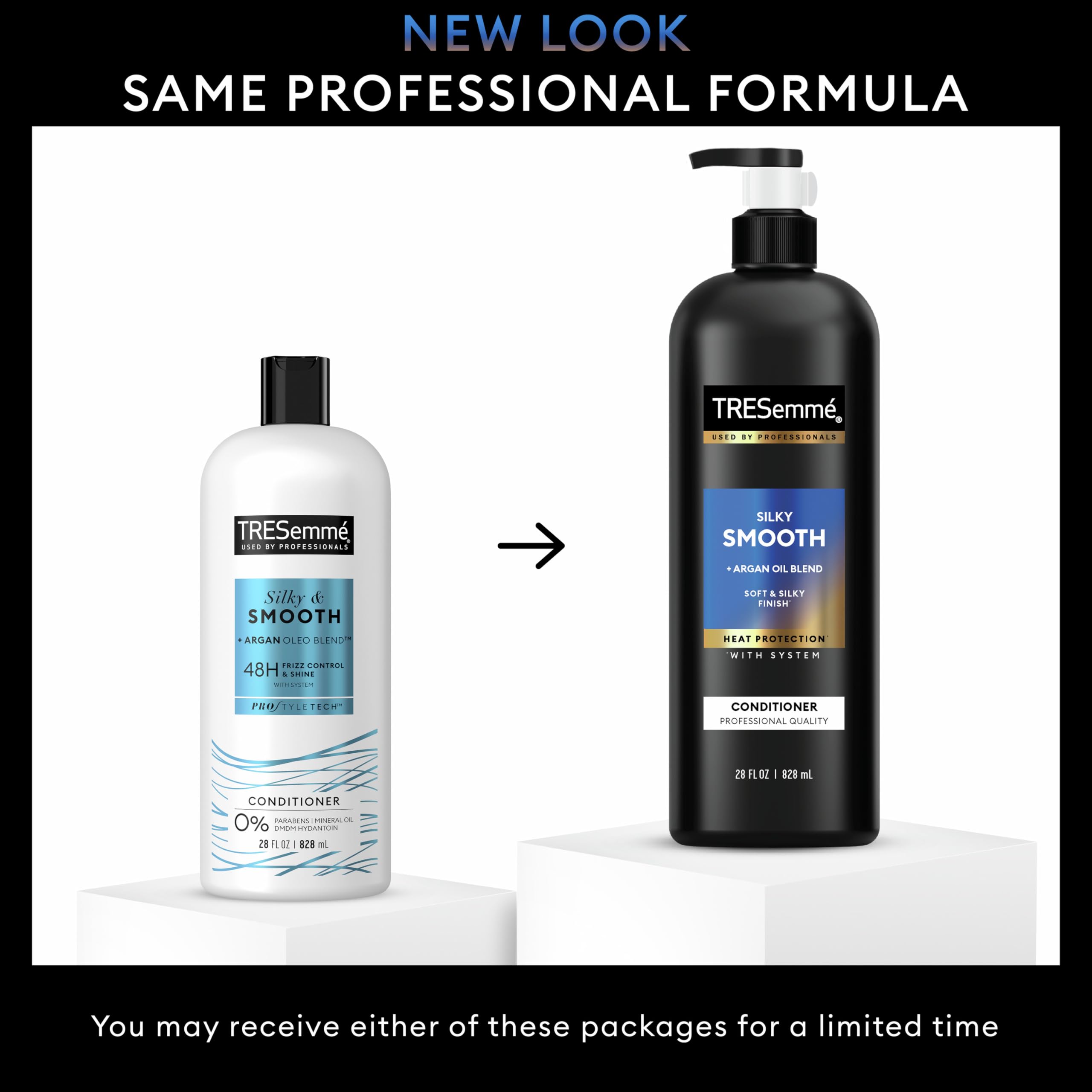 TRESemmé Silky & Smooth Anti-Frizz Conditioner for Frizzy Hair Formulated With Pro Style Technology 28 Fl oz