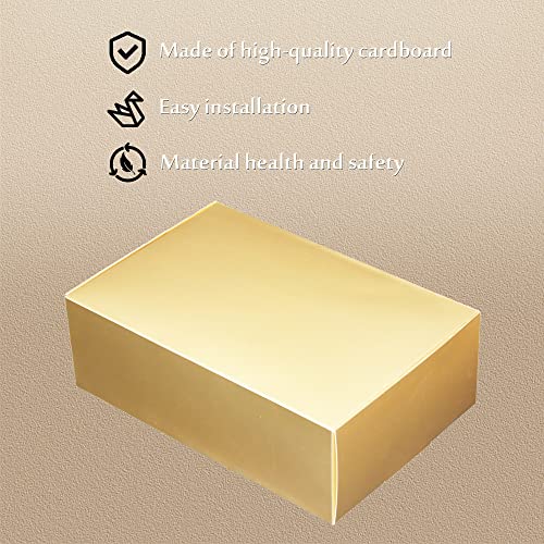 NEWSNOW 10 Pack Gift Boxes, 9 x 6 x 3 inches,For Bridesmaid Proposal Boxes, Premium Gift Boxes, Wedding Present, Holiday, Birthday Party Favor and Christmas (Gold)