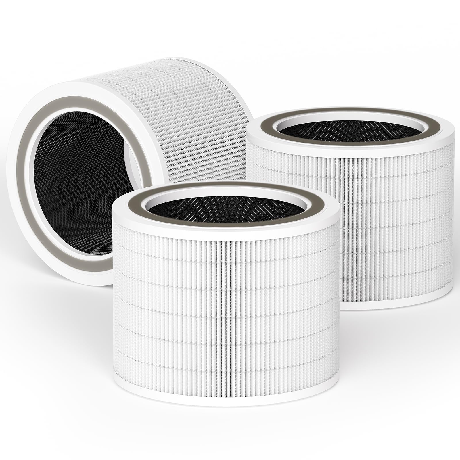 Core 200S Replacement Filter for LEVOIT Core 200S Smart WiFi Air Purifier, 3 Pack Core 200S Air Filter, 3-in-1 H13 Ture HEPA Filters Activated Carbon Pre-Filter, Replace Part Core 200S-RF