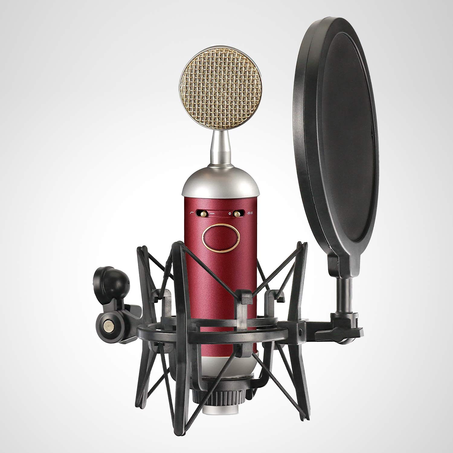 Blue Spark Shock Mount with Pop Filter, Windscreen and Shockmount to Reduce Vibration Noise Matching Mic Boom Arm for Blue Spark SL Microphone by YOUSHARES