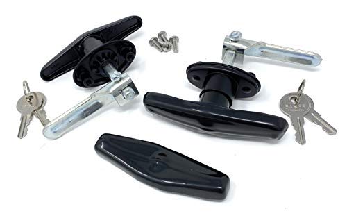 Bauer T-Handle Lock, Complete Set of Two (One Clockwise and One Counterclockwise) | Keyed K127