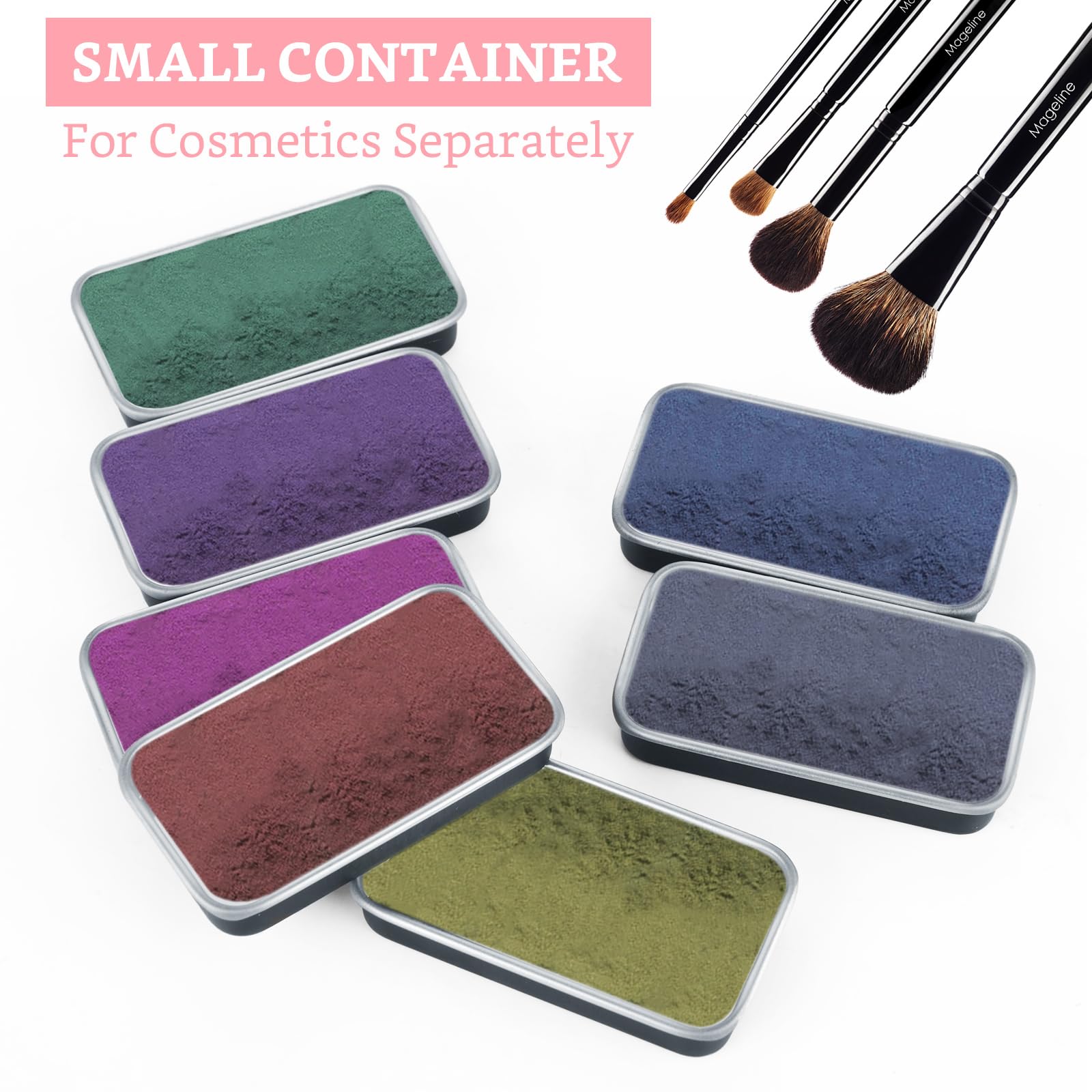 DAJAVE 100 Pack Metal Slide Top Tin Containers, 0.5 oz Mini Metal Tin Containers, Rectangle Metal Tin Box with Slide Lids for Lip Balm Jewelry Crafts Pills(Black)