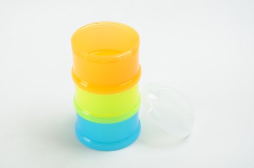 Large 3-tier Snack Stack Food Storage Containers for Home and On the Go Multi Color Stack | ZoLi SUMO Food and Snack Containers
