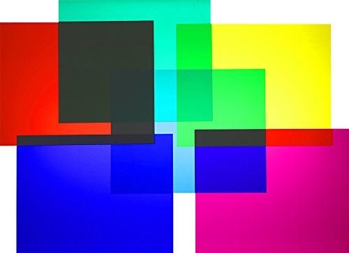 Rainbow Symphony Color Filters - Color Filter Set Consists of six 8" X 10" Sheets - Includes Bonus Sheet of 13,500 Line/Inch Diffraction Grating